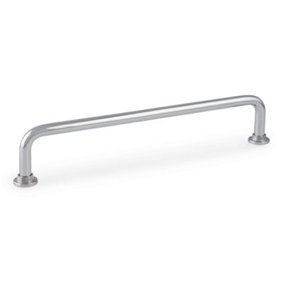 160mm Slim Polished Chrome Cabinet Handle Curved Cupboard Door Drawer Pull