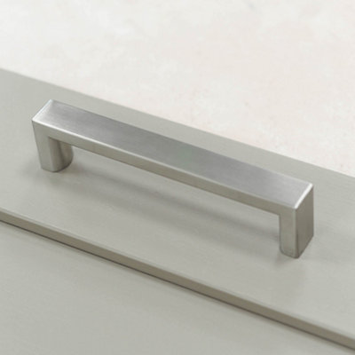 160mm Stainless Steel Square D Handle | DIY at B&Q