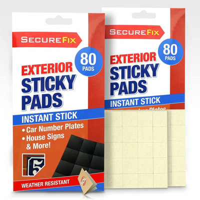 160pk Strong Double Sided Sticky Pads Heavy Duty - 2x2cm - Double Sided ...