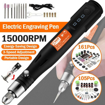 161pcs Electric Grinder Drill Engraving Pen Grinding Rotary Tool ...