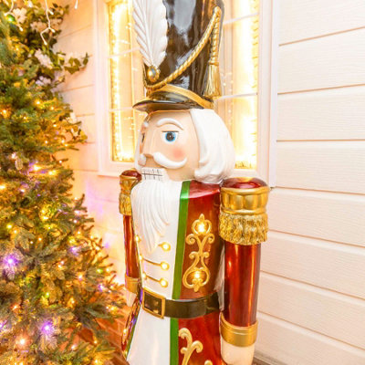 168CM TRADITIONAL LED NUTCRACKER - RED, WHITE AND BLUE