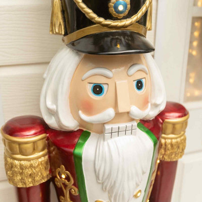 168CM TRADITIONAL LED NUTCRACKER - RED, WHITE AND BLUE