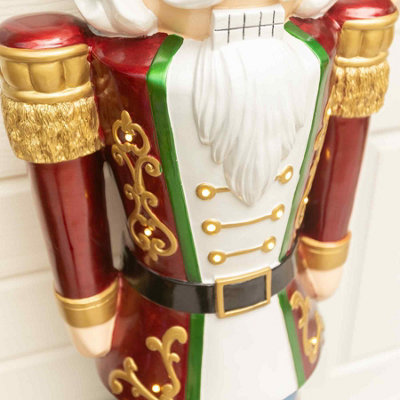 168CM TRADITIONAL LED NUTCRACKER - RED, WHITE AND BLUE