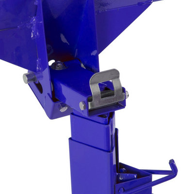 16ft Blue Professional Mobile Drywall Hoist Plasterboard Lifter Caster ...