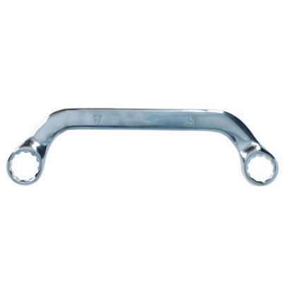 16mm + 17mm Half Moon Ring C Obstruction Spanner Wrench 12 Sided Bi-hex