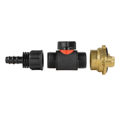 16mm BSP In Line Soft Touch Valve and Brass Geka Style Coupling