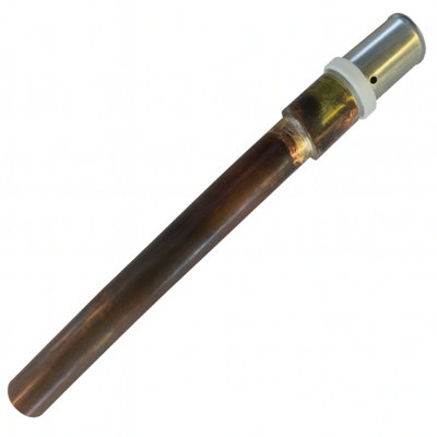 16mm Press x 15mm Copper Tail Adaptor - 150mm Copper Tail Plumbing Fitting