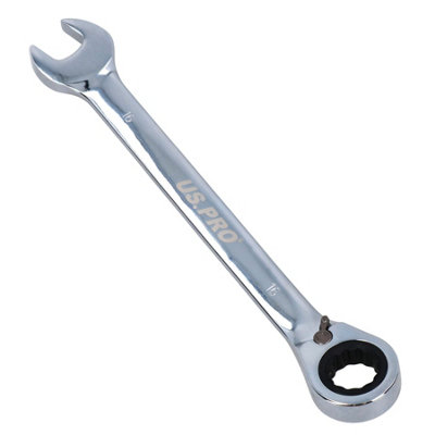 16mm Reversible Cranked Offset Ratchet Combination Spanner Wrench 72 ...