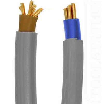 16mm Tails Meter Wire Cable Blue 1 Meter & Brown 1 Meter | DIY at B&Q