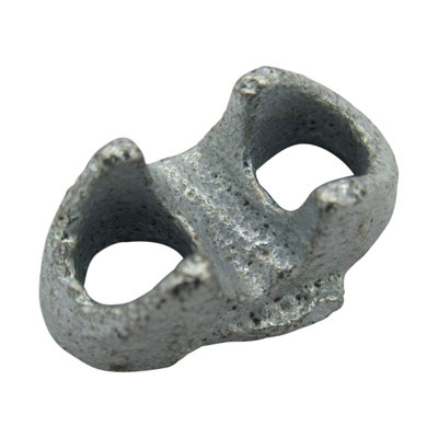 16MM Wire Rope Grips x10 - DIN741 Galvanised Commercial Bulldog Clamp