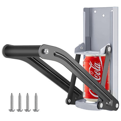 16oz Can Crusher with Bottle Opener Wall Mounted Manual Smasher 2 in 1 ...