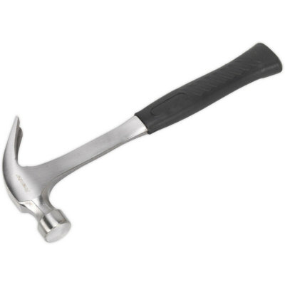 16oz Claw Hammer with Rubber Grip - Durable Drop Forged Steel for DIY ...