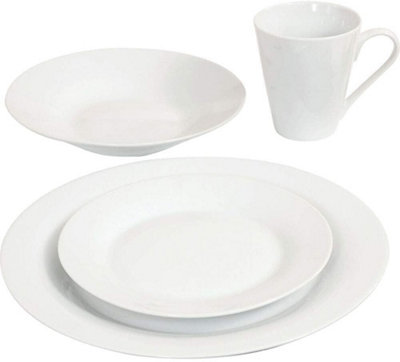 16pc Dinner Set Complete for Formal or Casual Dining - Includes Plates ...