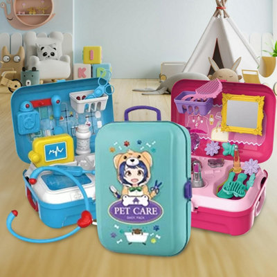 16Pc Girls Unicorn Fantasy Toy Set Backpack Role Play Kit Childrens ...