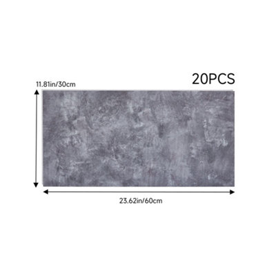 16pcs Marble Texture Click Lock Flooring Planks with Attached Underlay