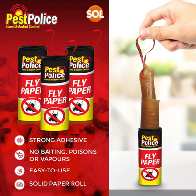 16pk Fly Paper Sticky Traps for Houseflies, Fruit Flies