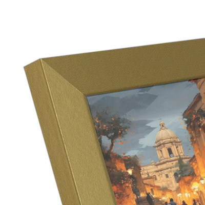 16x12" Gold Poster Frame - Modern Picture Frame for Wall Art, Prints ...