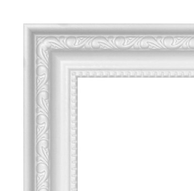 16x12 White Ornate Picture Frame (40.6 x 30.5cm) Poster, Photo, Artwork ...
