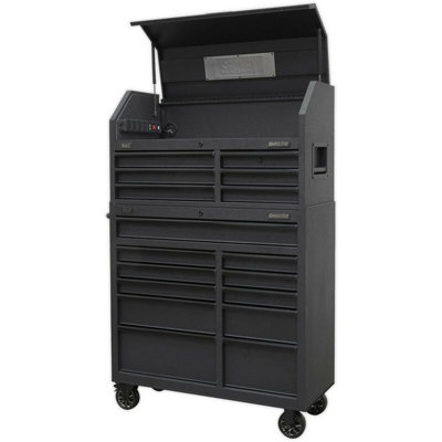 17 Drawer Tool Chest with UK Power Bar - 1120 x 460 x 1650mm - Heavy ...