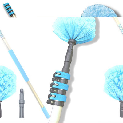 17-Foot High Reach Cobweb Duster Kit with 5-17ft Extension Pole ...