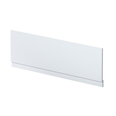 1700mm Straight Reversible Bath Front Panel & Plinth - Satin White