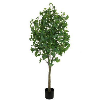 170cm Artificial Ginkgo Tree Indoor Artificial Potted Plant | DIY at B&Q