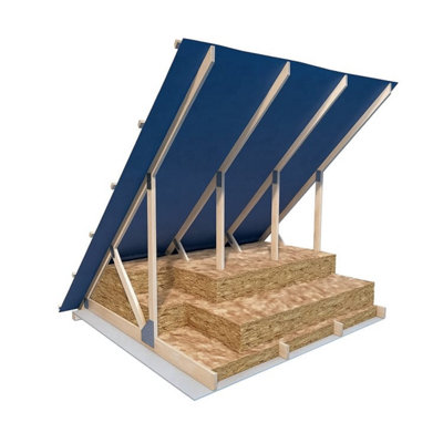170mm Knauf Earthwool Loft Roll 44 Insulation Combi-Cut (6/rolls)