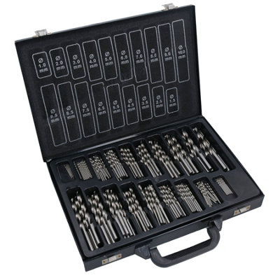 170pc HSS-G Metric Drill Bit Set Split Point Drills Metal Plastic ...