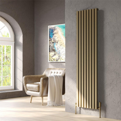 1775mm (H) x 522mm (W) - Bronze Double Panel Vertical Aluminium ...