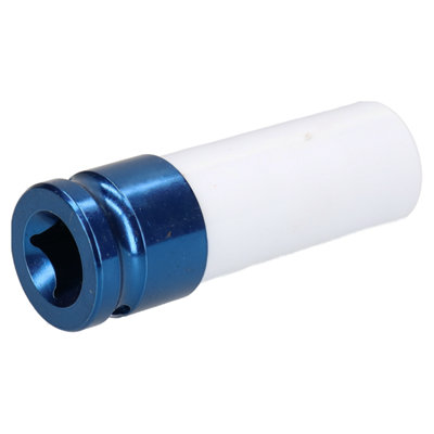 17mm 1/2" Drive Double Deep Alloy Wheel Nut Socket 6 Sided Single Hex