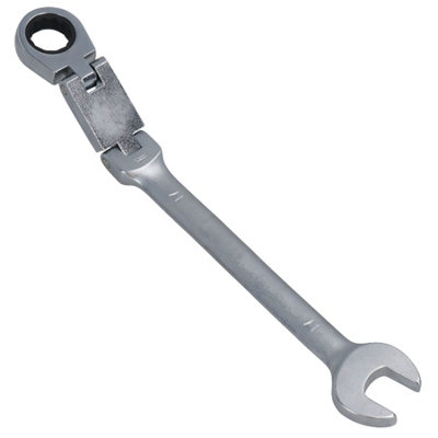 17mm Metric Double Jointed Flexi Ratchet Combination Spanner Wrench 72 ...