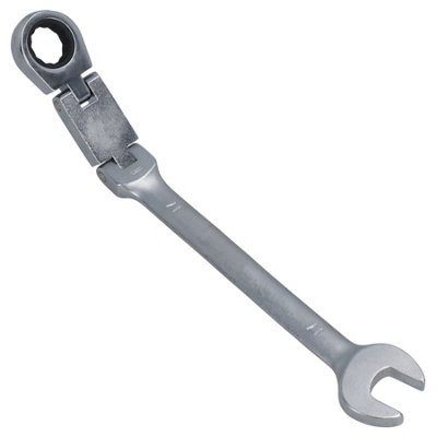 17mm Metric Double Jointed Flexi Ratchet Combination Spanner Wrench 72 ...