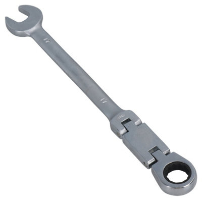 17mm Metric Double Jointed Flexi Ratchet Combination Spanner Wrench 72 ...