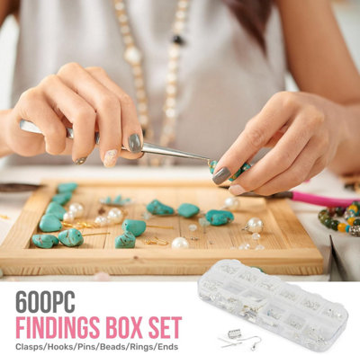 17Pc Jewellery Making Tool Kit for Bracelet, Necklace, Earring 600PC ...