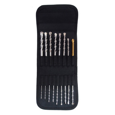 17pc Multifunction Drill Bit Set Wolf Pro Tungsten Carbide Tipped 10 ...