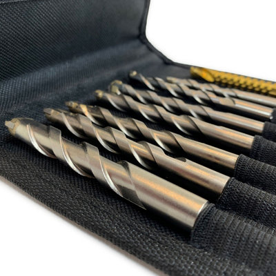 17pc Multifunction Drill Bit Set Wolf Pro Tungsten Carbide Tipped 10 ...