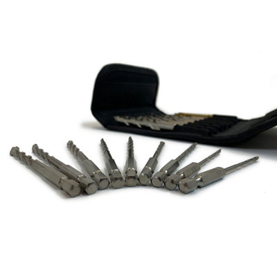 17pc Multifunction Drill Bit Set Wolf Pro Tungsten Carbide Tipped 10 ...