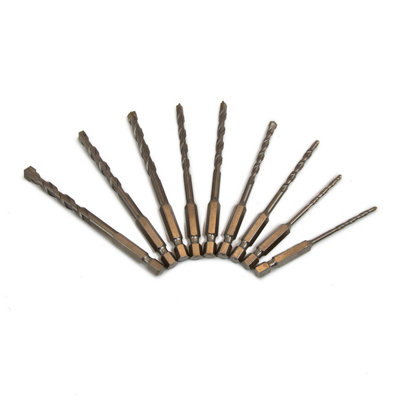 17pc Multifunction Drill Bit Set Wolf Pro Tungsten Carbide Tipped 10 ...