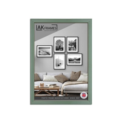 17x11" Classic Green Modern Picture Frame - Poster Frame for Photos ...