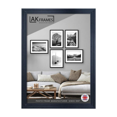 17x12 Black Modern Step Picture Frame - Perfect For Posters, Photos And ...