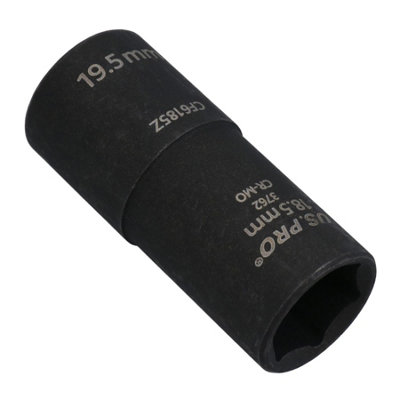 18.5mm x 19.5mm Wheel Hub Lug Nut Cap Flip Impact Socket Remover 1 2in
