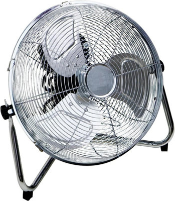18" Chrome High Velocity Industrial 3 Speed Free Standing Fan Tilting ...