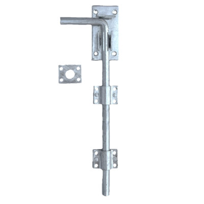 18" Galvanised Drop Bolt Gate Garage Heavy Duty Lock
