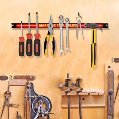 18 inch Heavy Duty Magnetic Tool Holder Strip Rack Magnet Storage Tool ...