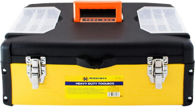 18 Inch Marksman Premium Pro Large Heavy Duty Tool Box Chest Tray Soft ...