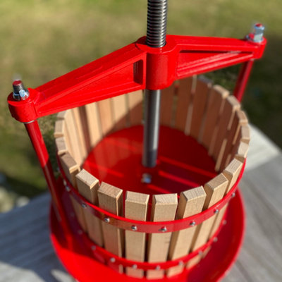 18 LITRE TRADITIONAL FRUIT AND APPLE CIDER PRESS WITH CROSS BAR AND T ...