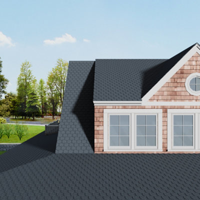 18-Piece Grey Asphalt Shingles, Durable Bitumen Roofing Tiles for Weather-Resistant Roofs