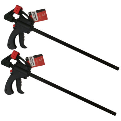 18" Rapid Bar Clamp - Quick Release Bar and Clamp Spreader (Pack of 2 ...