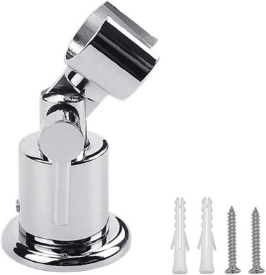 180 Adjustable Shower Rod Bracket with Handle, Wall Mounted, Handheld ...