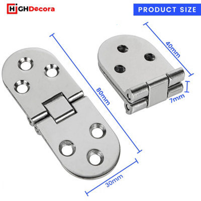 180-Degree Stainless Steel Flip Door Hinges, 30mm x 80mm, Counter Flap ...